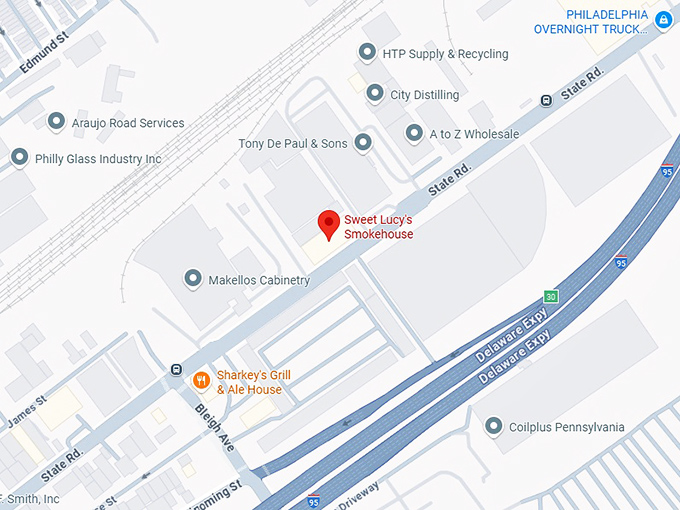 16. sweet lucy's smokehouse map