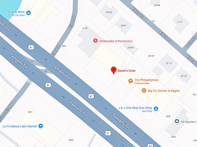 16. sweet's diner map