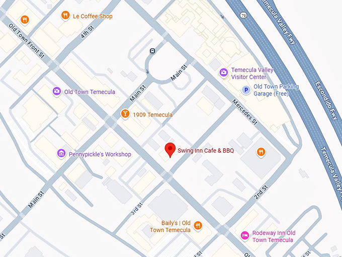 16. swing inn cafe & bbq map