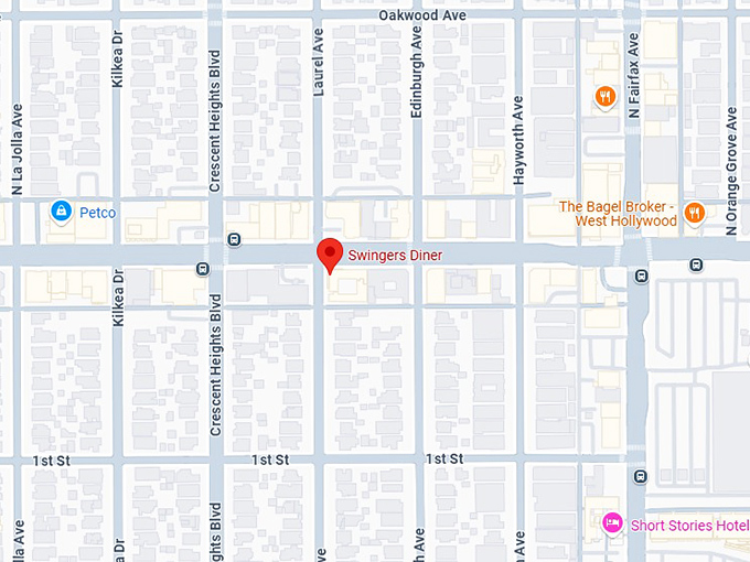 16. swingers diner map