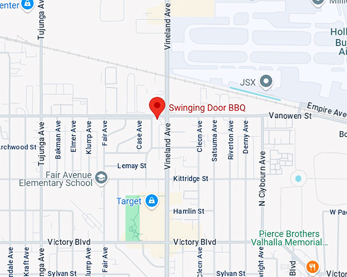 16. swinging door bbq map