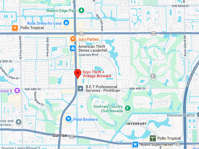 16. szyn thrift + vintage broward map