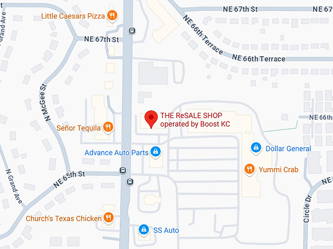 16. the resale shop operated by boost kc map