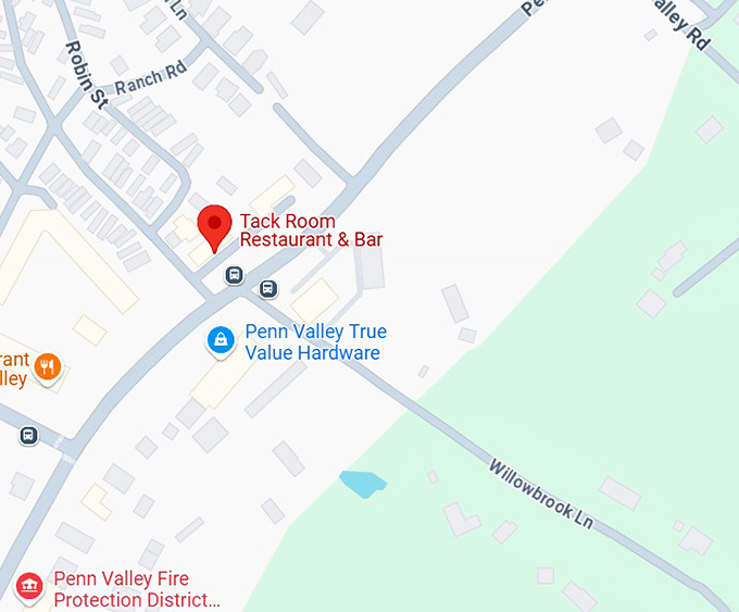 16. tack room restaurant & bar map