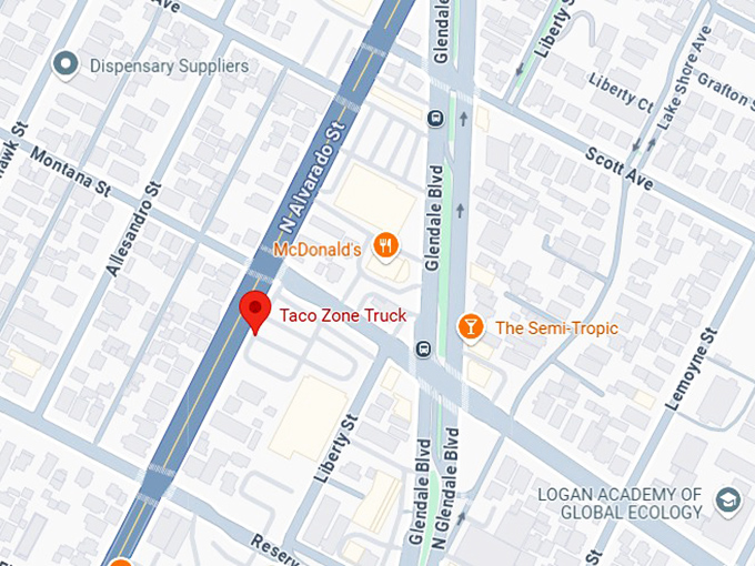 16. taco zone truck map