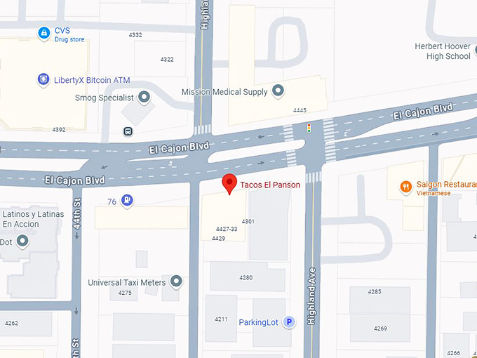 16. tacos el panson map