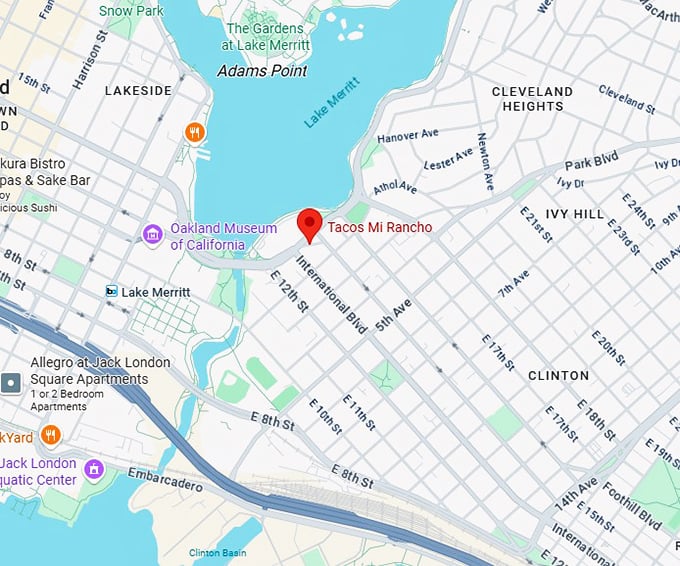 16. tacos mi rancho map