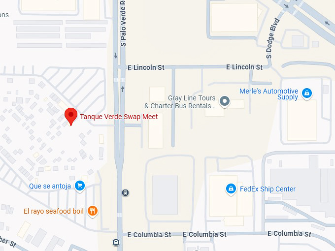 16. tanque verde swap meet map