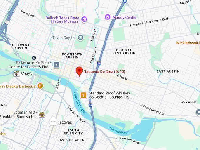 taqueria de diez map