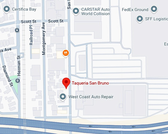 16. taqueria san bruno map