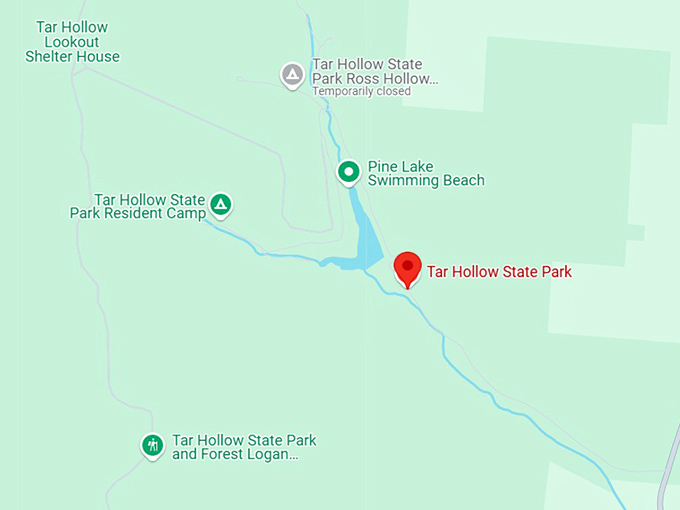 16. tar hollow state park map