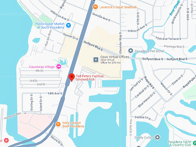 16. ted peters famous smoked fish map