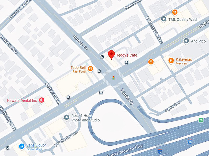 16. teddy&rsquo;s café map