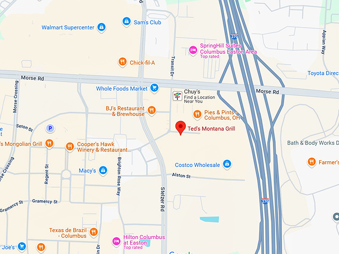 16. ted's montana grill map