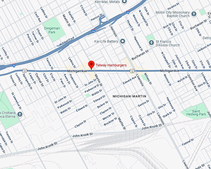 16. telway hamburgers map