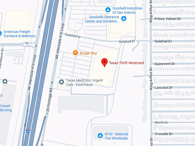 16. texas thrift windcrest map