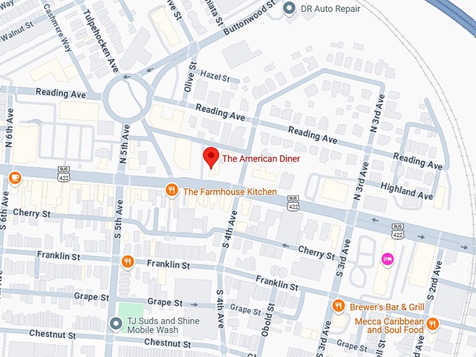 16. the american diner map