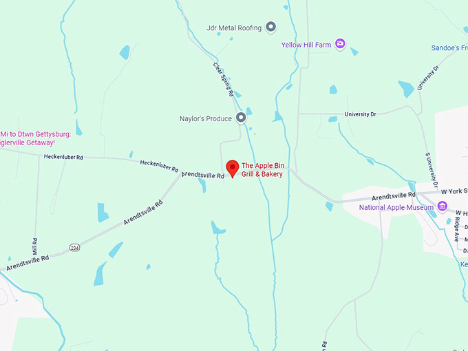 16. the apple bin grill & bakery map