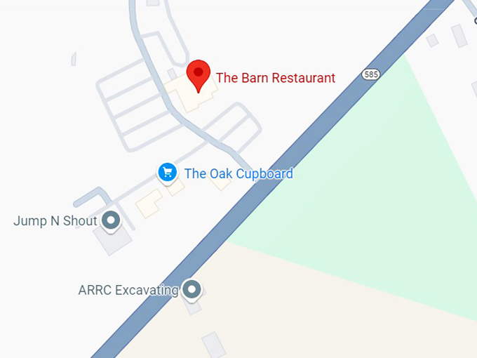 16. the barn restaurant map