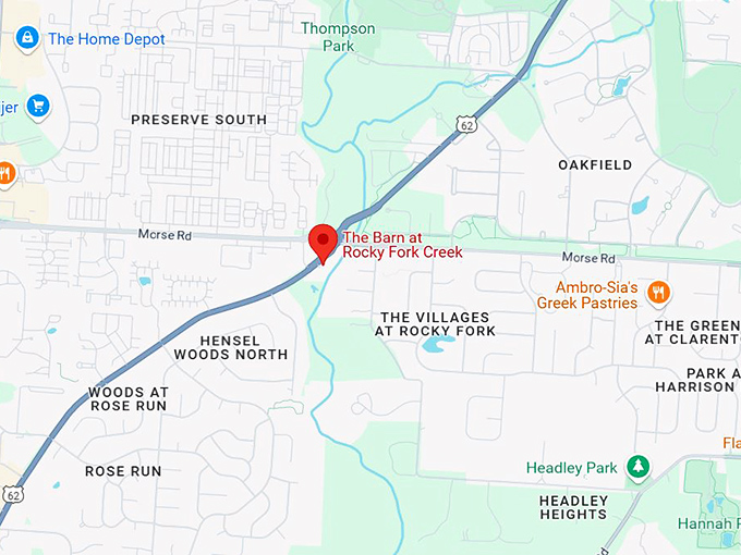 16. the barn at rocky fork creek map