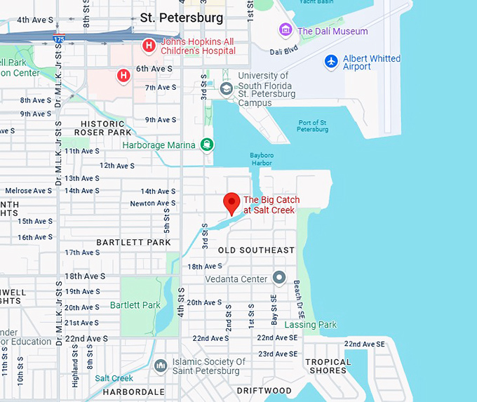 16. the big catch at salt creek map