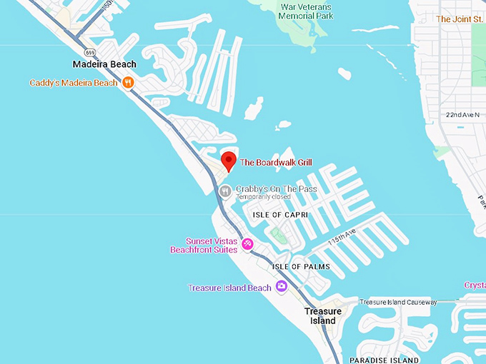 16. the boardwalk grill map