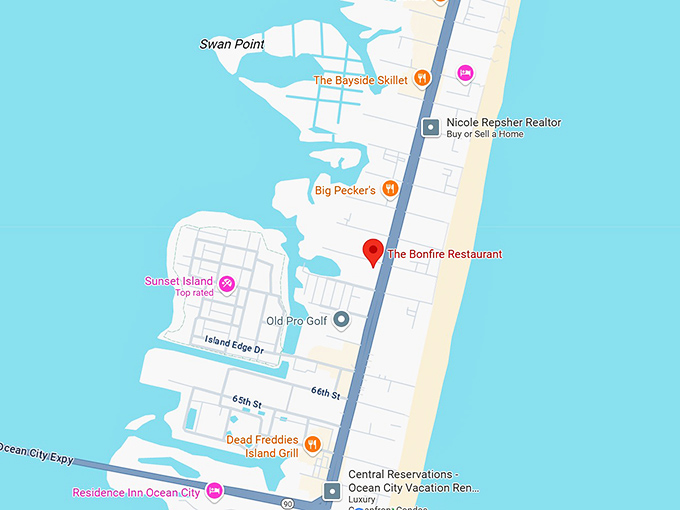 16. the bonfire restaurant map