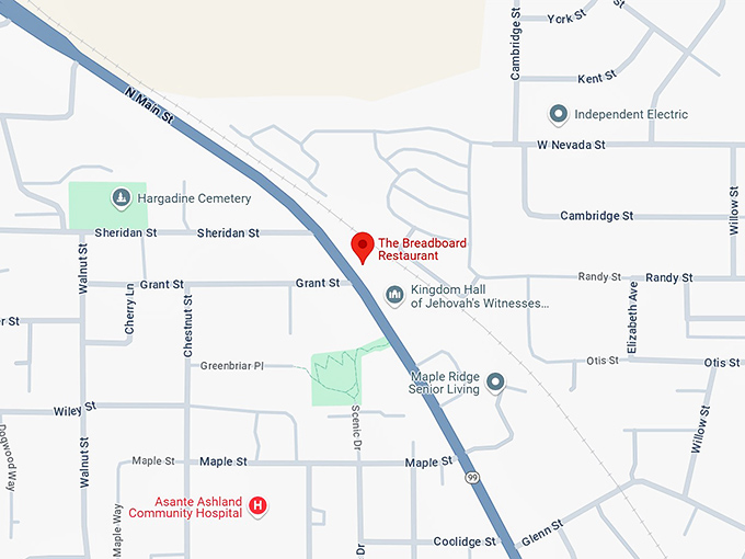 16. the breadboard restaurant map