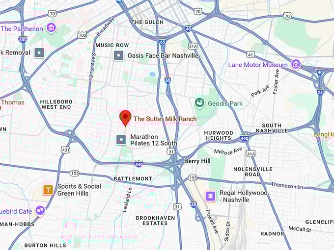 16. the butter milk ranch map