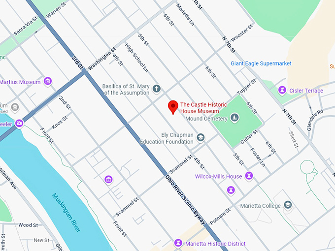 16. the castle historic house museum map