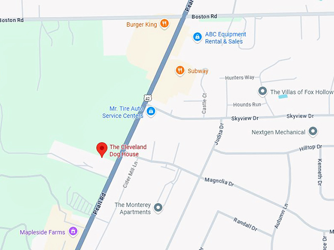 16. the cleveland dog house map