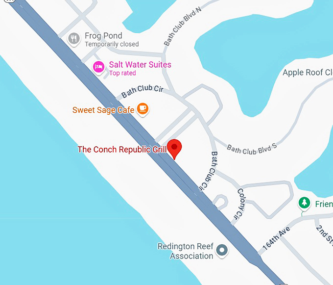 16. the conch republic grill map