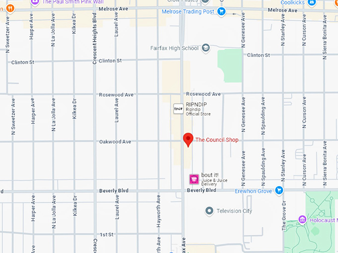 16. the council shop map