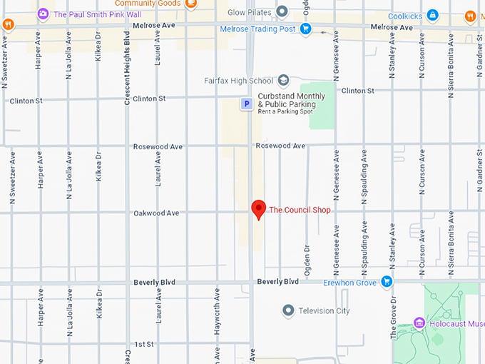 16. the council shop map