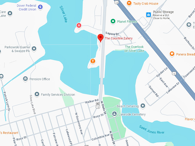 16. the countrie eatery map