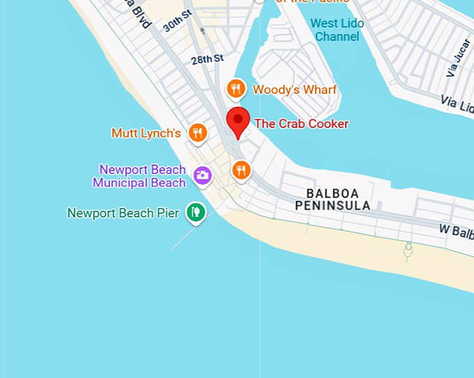 16. the crab cooker map