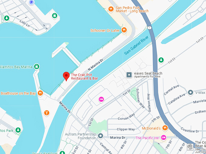 16. the crab pot restaurant & bar map