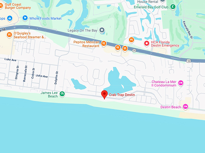 16. the crab trap map