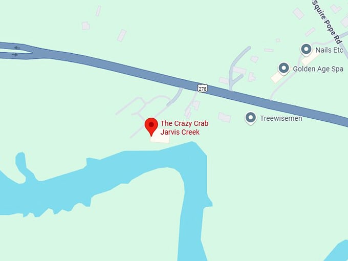 16. the crazy crab jarvis creek map