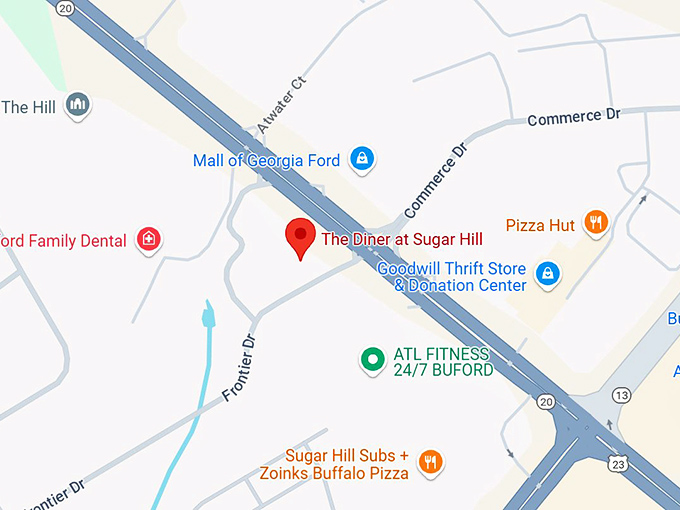16. the diner at sugar hill map