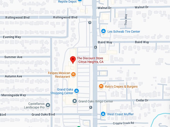 16. the discount store citrus heights, ca map