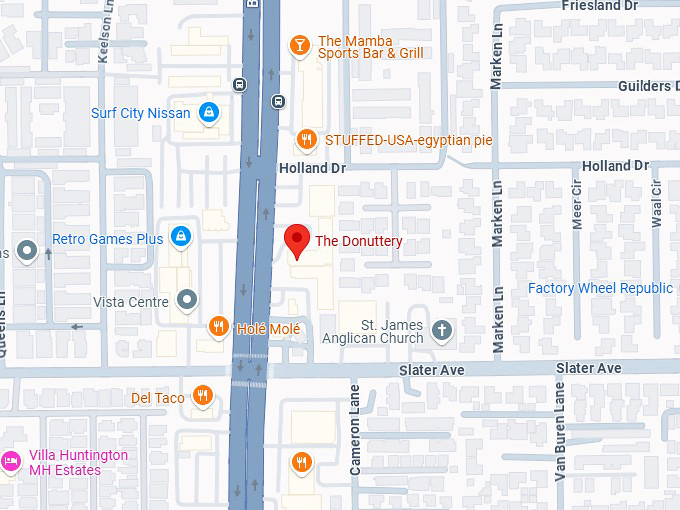 16. the donuttery map