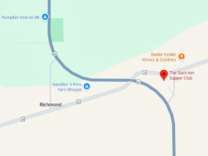 16. the duck inn supper club map