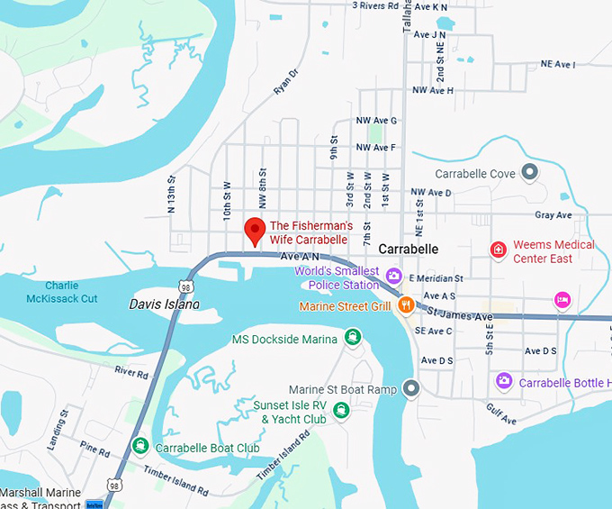 16. the fisherman's wife carrabelle map