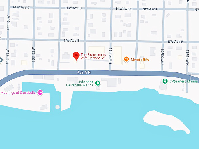 16. the fisherman's wife carrabelle map