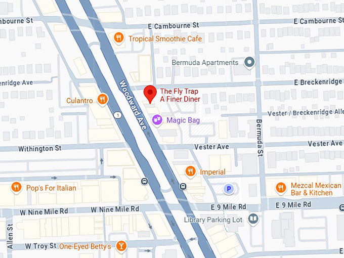 16. the fly trap a finer diner map