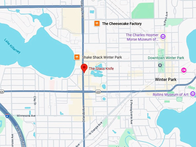 16. the glass knife map