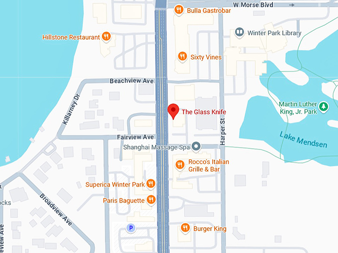 16. the glass knife map