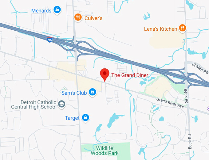 16. the grand diner map