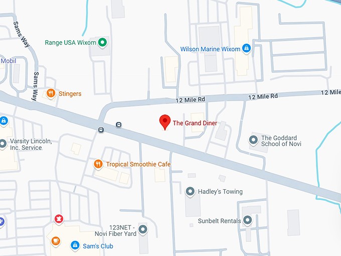 16. the grand diner map